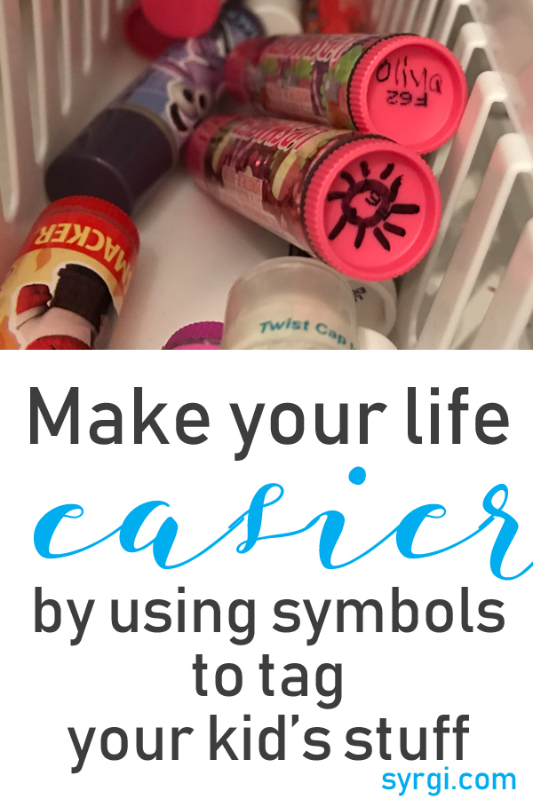 Use symbols to tag your kids' stuff | Syrgi